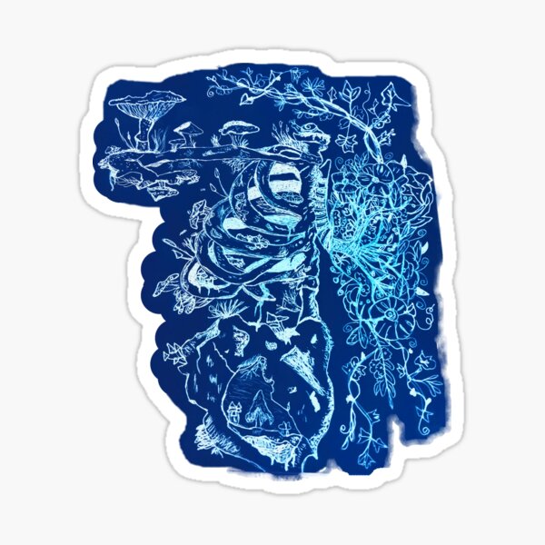 "etched decay " Sticker for Sale by Sagansuniverse | Redbubble