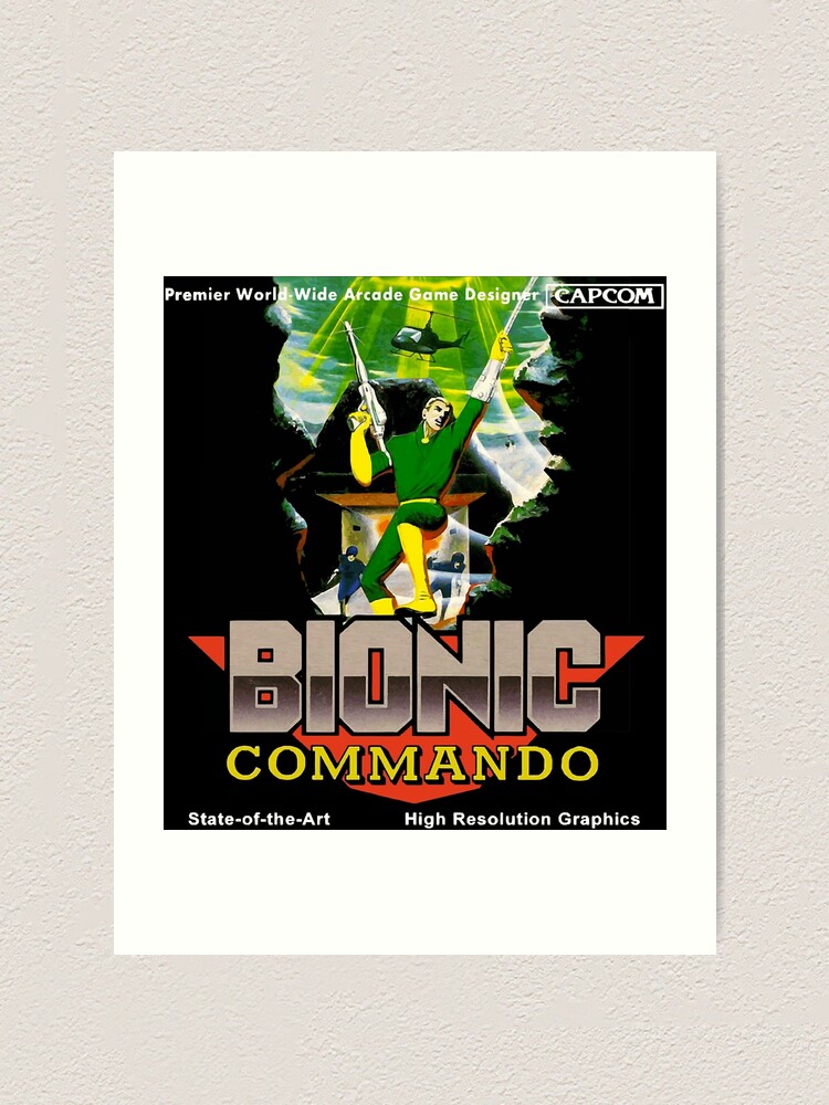 "Bionic Commando (NES Box Art)" Art Print for Sale by Commando80s ...
