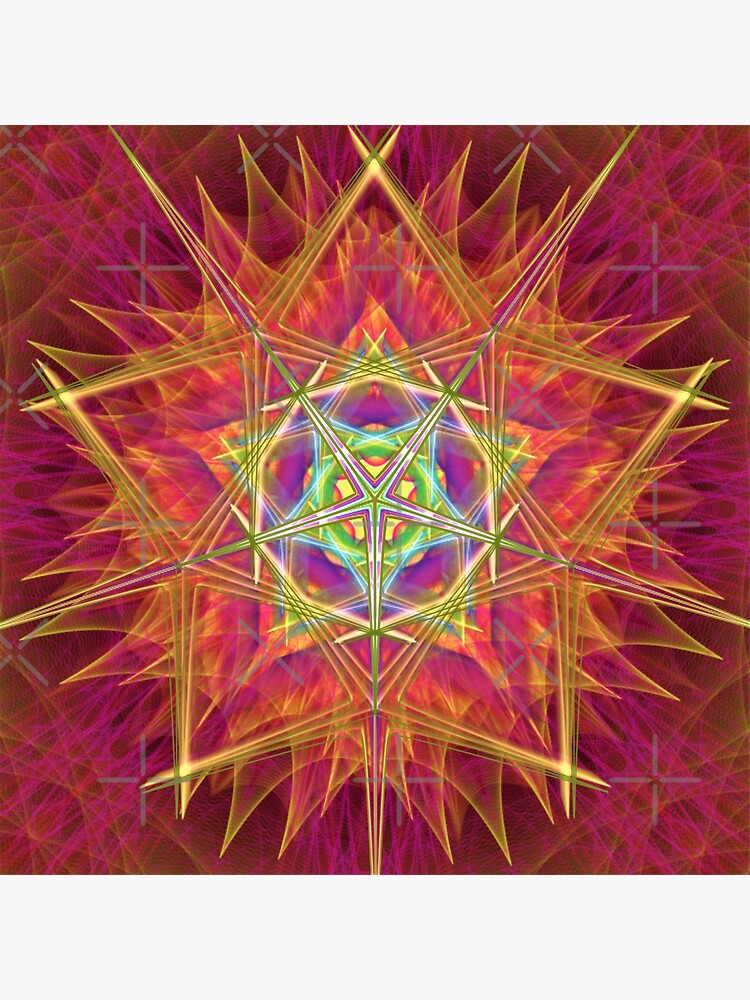 "Psychedelic star " Poster for Sale by BelAnnGrey | Redbubble
