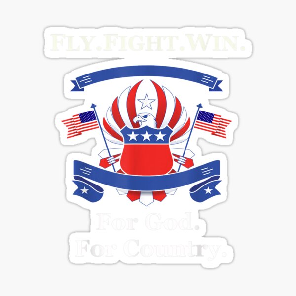 "US Academy Air Force Patriot Fly Fight Win Day USA" Sticker for Sale ...
