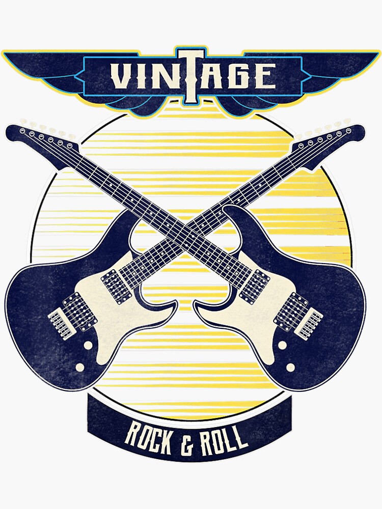 "Guitar Players Electric Guitar Music Rock" Sticker for Sale by ...