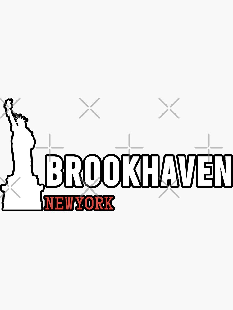 "BROOKHAVEN NEW YORK" Sticker for Sale by dennystee | Redbubble
