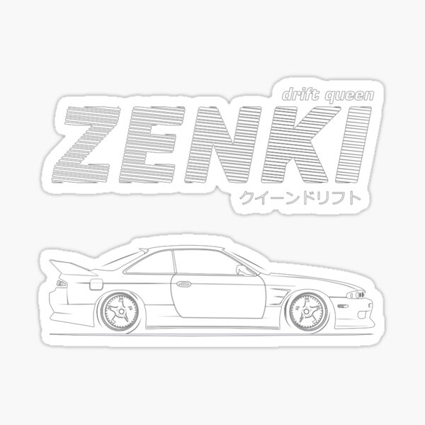 "Nissan Silvia s14 Zenki 85" Sticker for Sale by bakstore89x | Redbubble