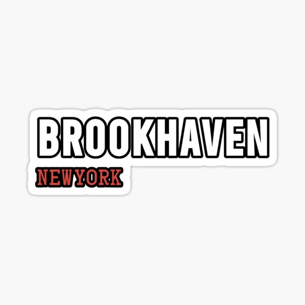 "BROOKHAVEN NEW YORK" Sticker for Sale by dennystee | Redbubble