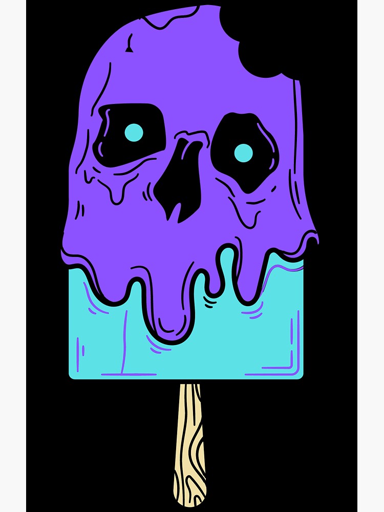 "Popsicle of Horror " Sticker for Sale by ReignDay | Redbubble