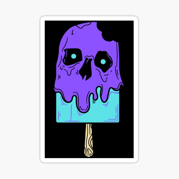 "Popsicle of Horror " Sticker for Sale by ReignDay | Redbubble