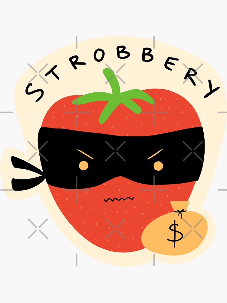 "Strobbery" Sticker for Sale by itsmoomoo | Redbubble