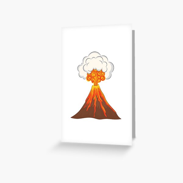 "Volcano" Greeting Card for Sale by KaydiddyArt | Redbubble