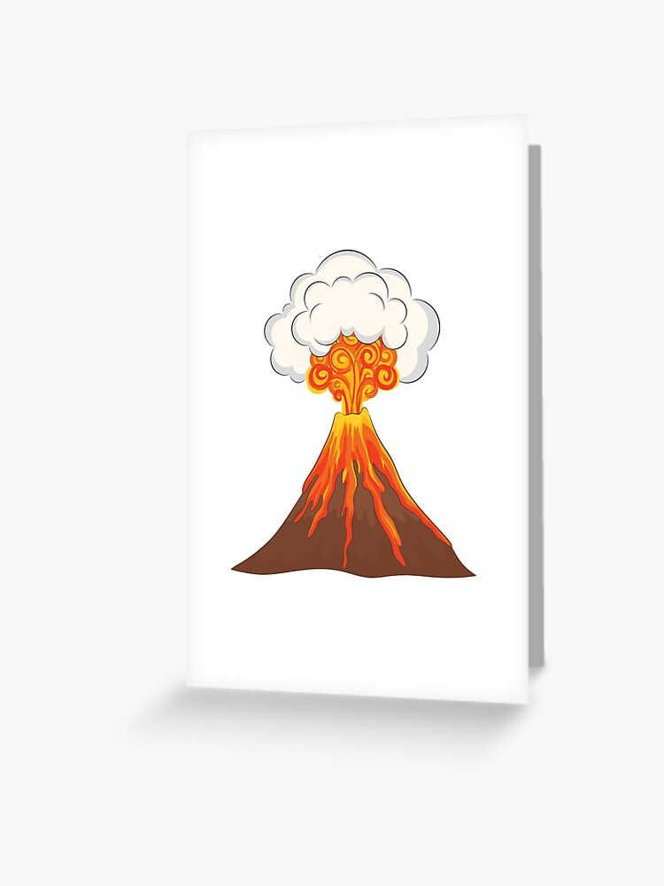 "Volcano" Greeting Card for Sale by KaydiddyArt | Redbubble