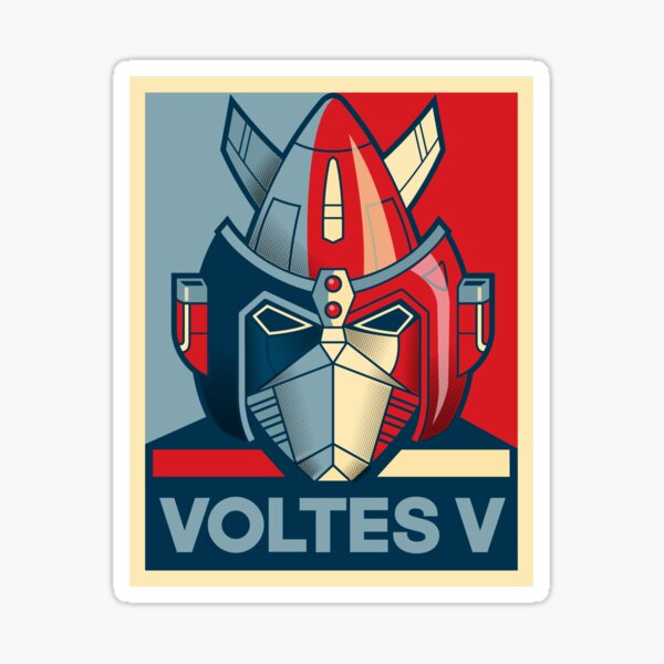 "Voltes V Classic" Sticker for Sale by Fanatiko | Redbubble