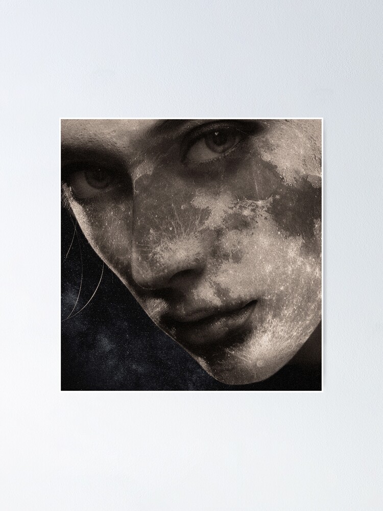 "Moon Face" Poster for Sale by farhanhira | Redbubble