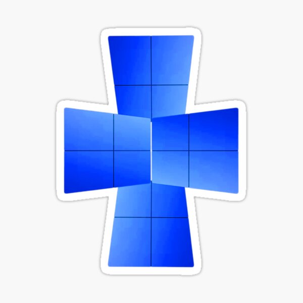 "Windows 11 Logo Design" Sticker for Sale by Lukystar | Redbubble