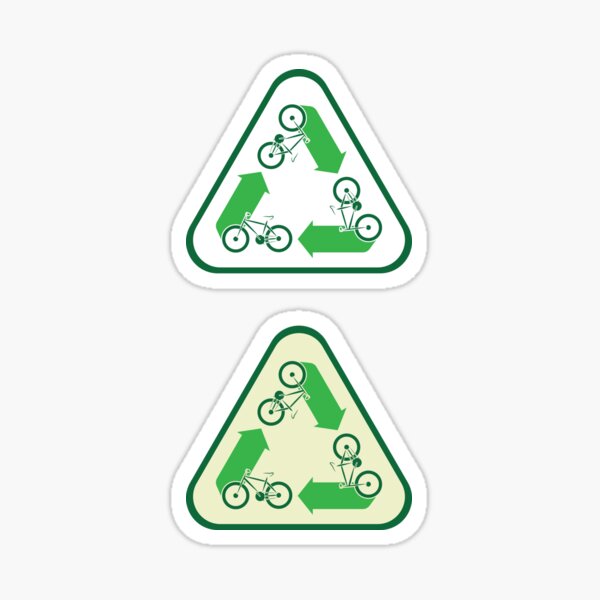 "Recycling | Cycle Racing | Funny Cycling Quotes" Sticker for Sale by ...
