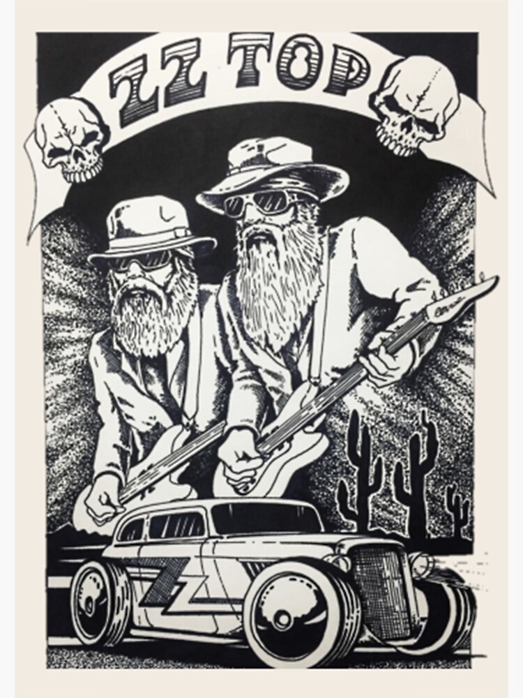 " zz top" Sticker for Sale by misthydtore | Redbubble