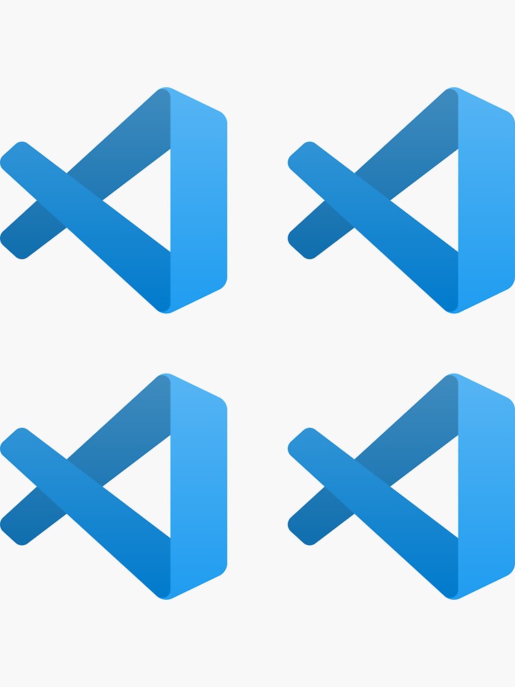 "VS Code 2019 Sticker x4 combo pack (Visual Studio Code)" Sticker for ...