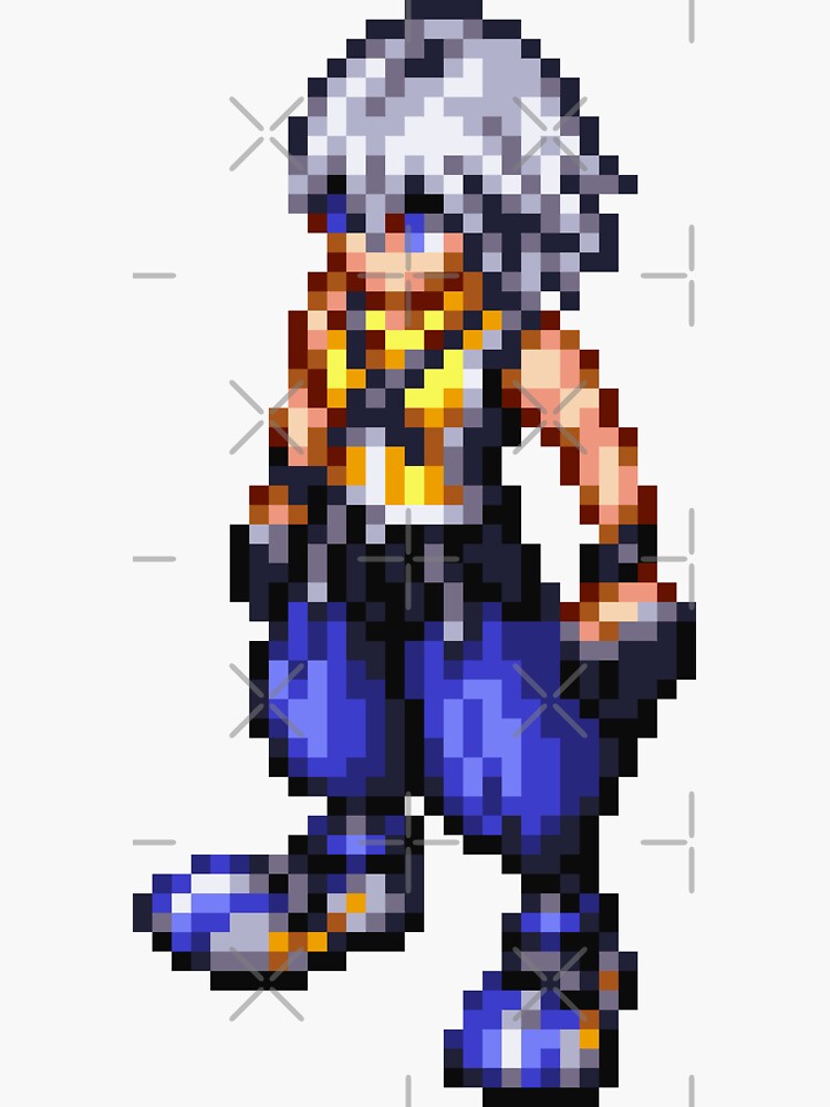 "Riku Sprite" Sticker for Sale by SpriteGuy95 | Redbubble