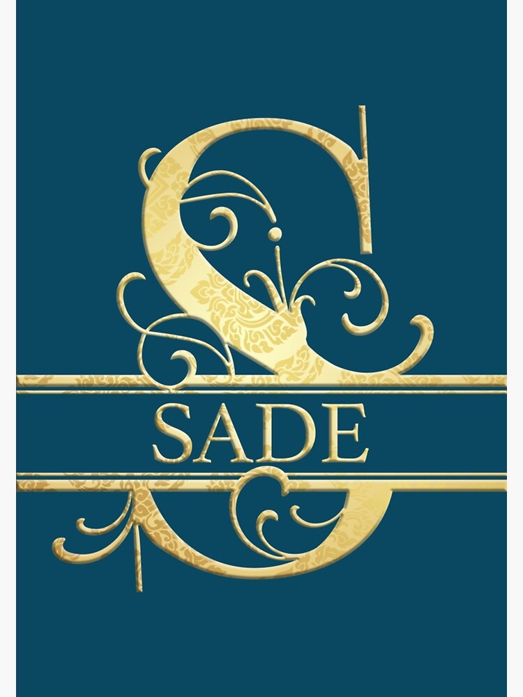 "Sade Name - Monogram Letter S The Sade Name Gift" Poster for Sale by ...