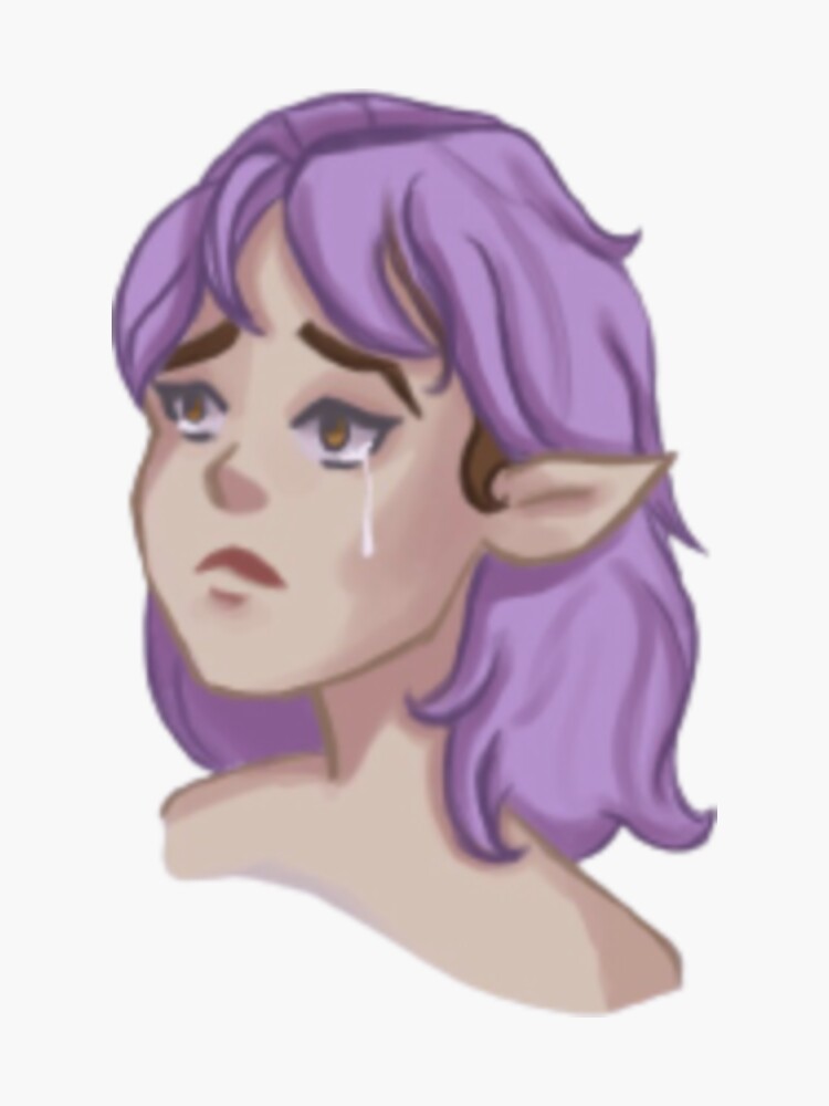 Pegatina «Amity Blight Crying - El fanart de la casa del búho» de ...