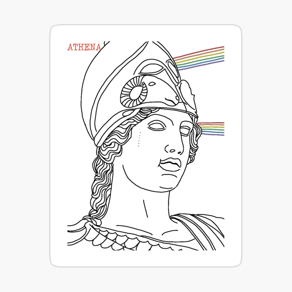 Greek God Coloring Pages Athena