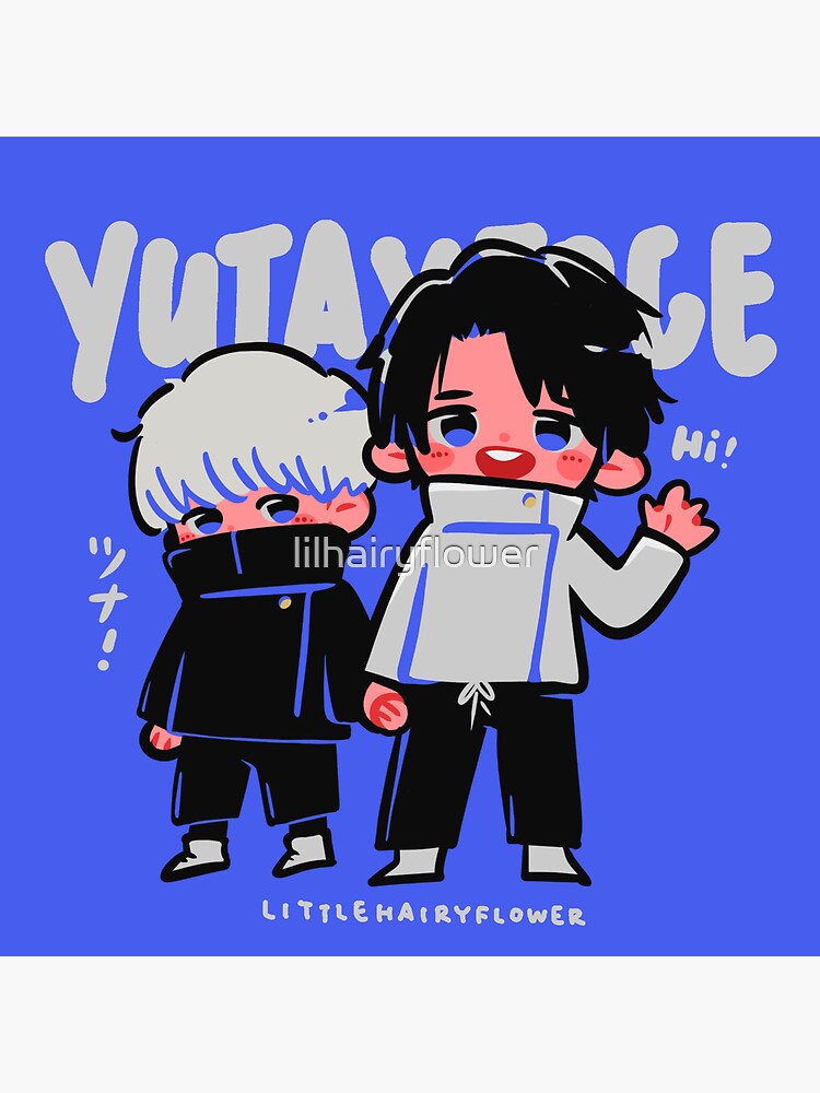 "JJK Yuta X Toge" Sticker for Sale by lilhairyflower | Redbubble