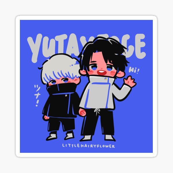 "JJK Yuta X Toge" Sticker for Sale by lilhairyflower | Redbubble