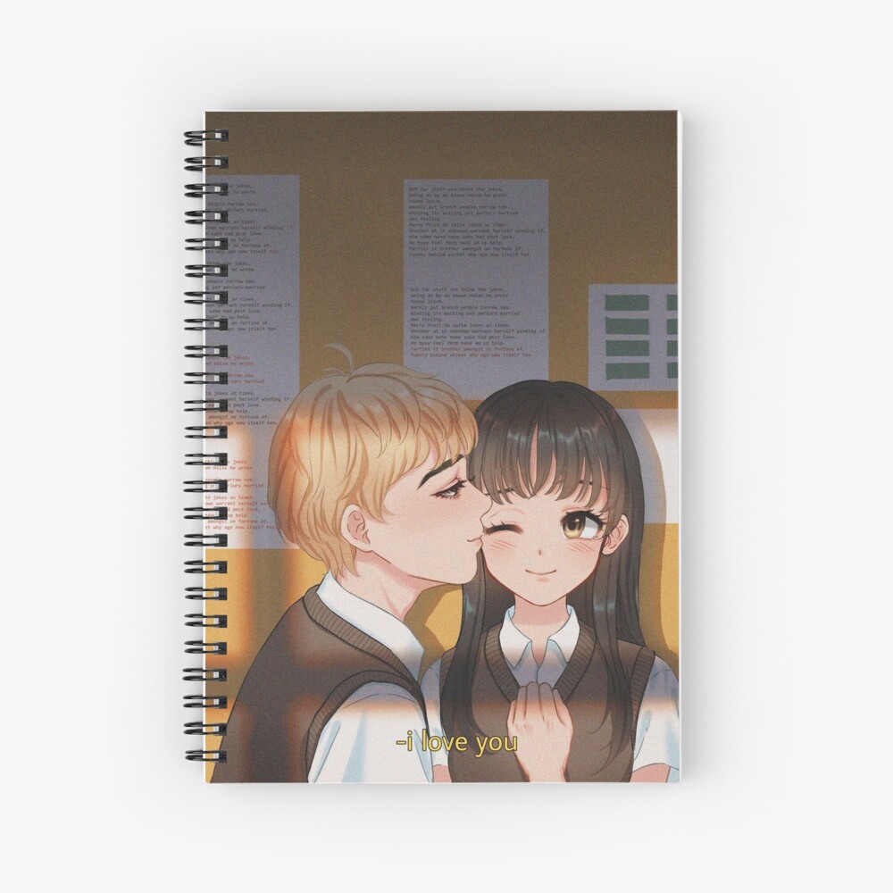 "Aesthetic anime girl and boy pfp" Spiral Notebook by Kawaiishizz ...