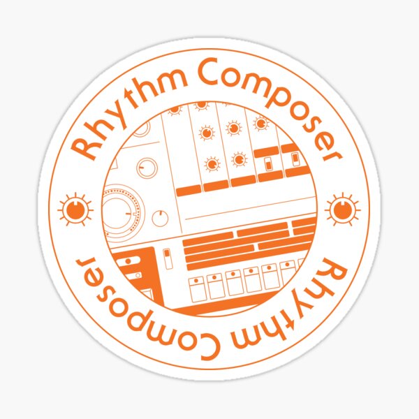 "808 Drum Machine: Rhythm Composer" Sticker by AtomicMalibu | Redbubble
