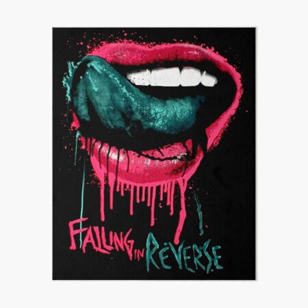 "FALLING IN REVERSE Lips Logo" Art Board Print by SariRoberts1 | Redbubble