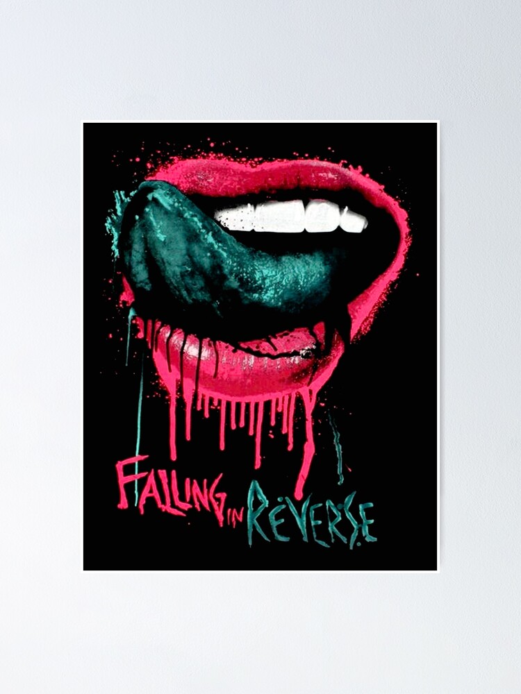 "FALLING IN REVERSE Lips Logo" Poster by SariRoberts1 | Redbubble