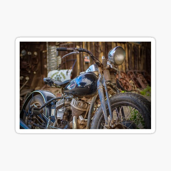 "Harley Rat" Sticker by BigRedCurlyGuy | Redbubble