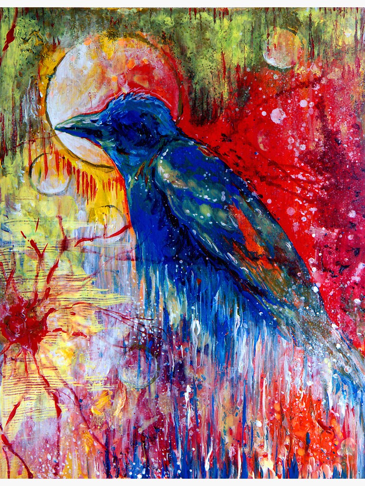 "Dripping Raven" Sticker for Sale by Khelekmir | Redbubble