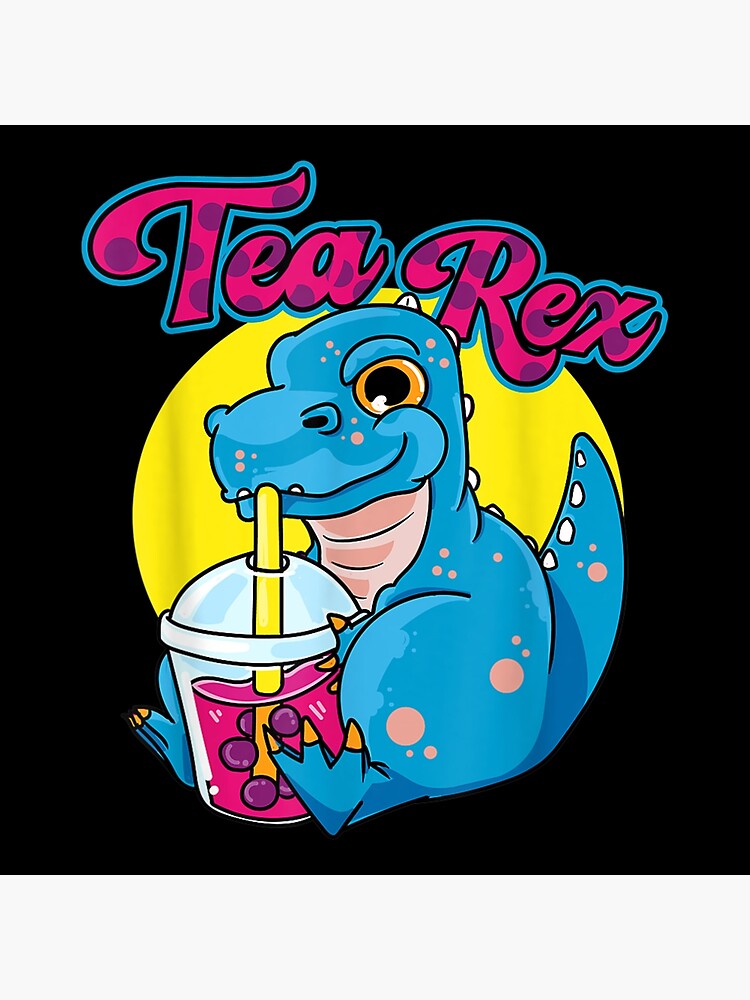 Lámina fotográfica «Tea Rex Bubble Tea T-Rex Dinosaurio Boba Tea» de ...