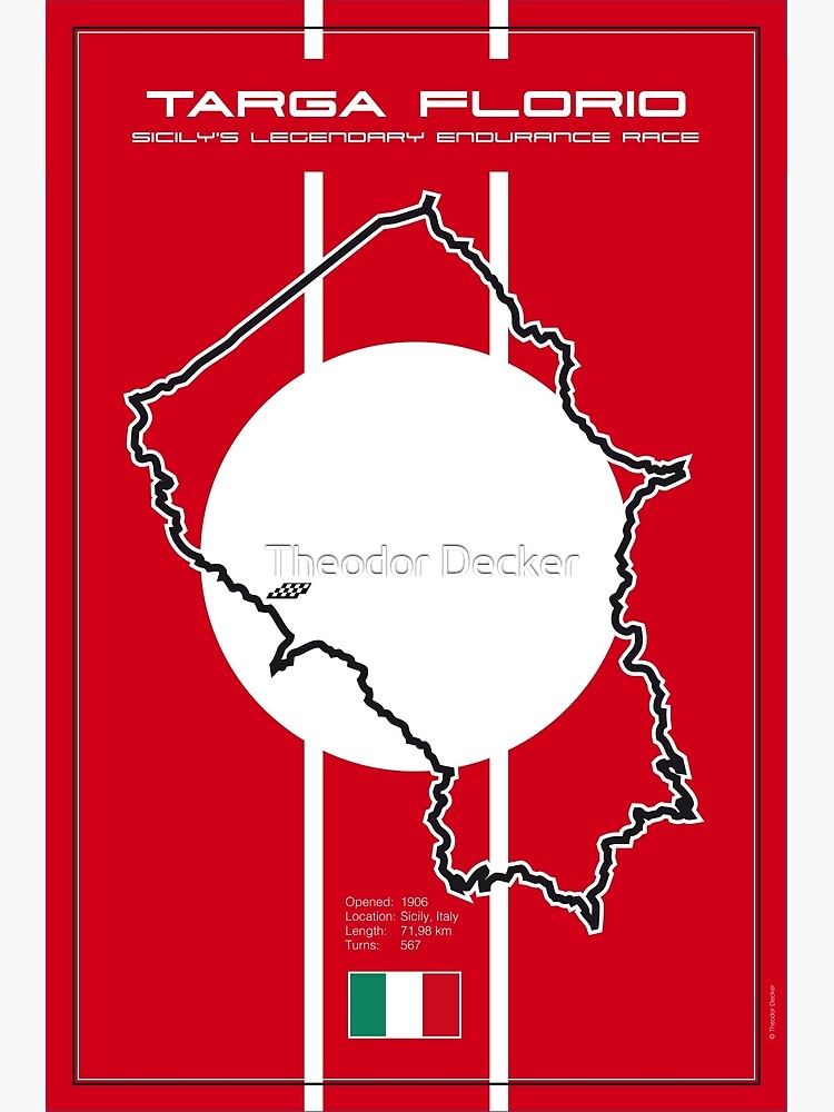 "Targa Florio" Framed Art Print for Sale by theodordecker | Redbubble