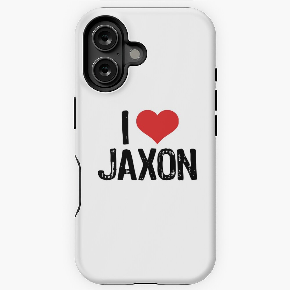 "I Love Jaxon" Sticker for Sale by samcloverhearts | Redbubble