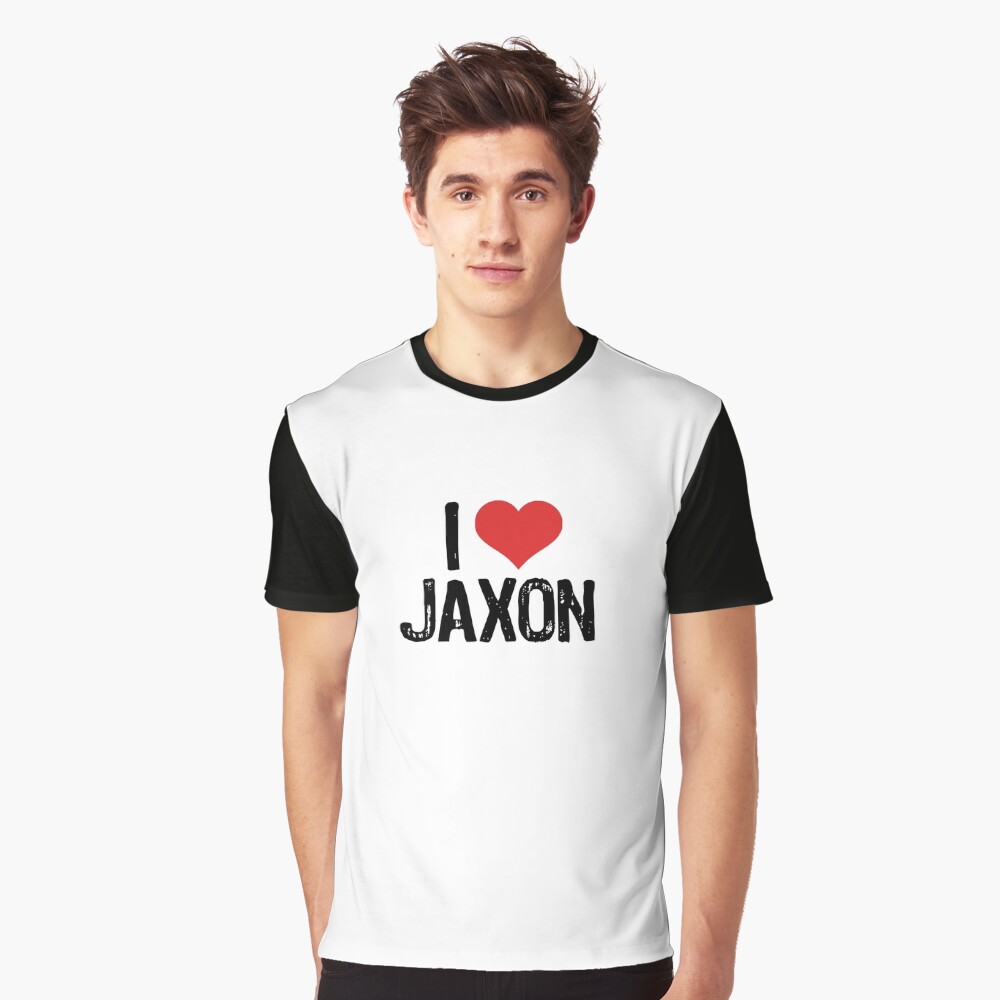 "I Love Jaxon" Sticker for Sale by samcloverhearts | Redbubble
