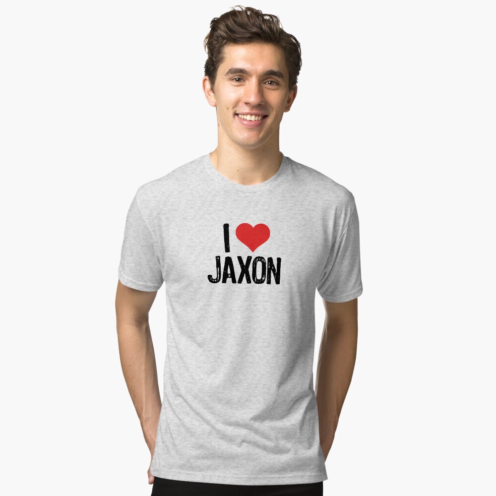 "I Love Jaxon" Sticker for Sale by samcloverhearts | Redbubble