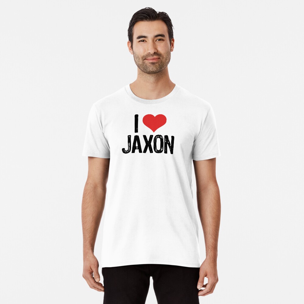 "I Love Jaxon" Sticker for Sale by samcloverhearts | Redbubble