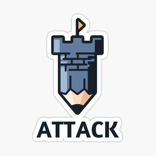 "Attack Gaming Logo" Sticker for Sale by Duxt | Redbubble