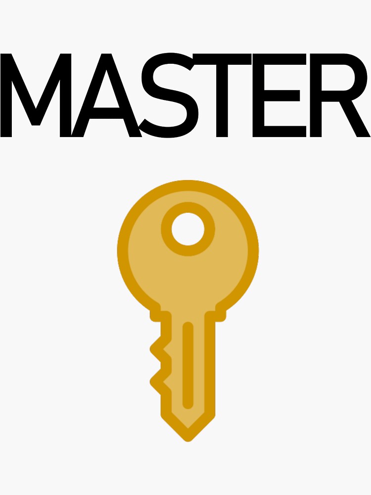 "MASTER KEY" Sticker for Sale by PSheekey | Redbubble
