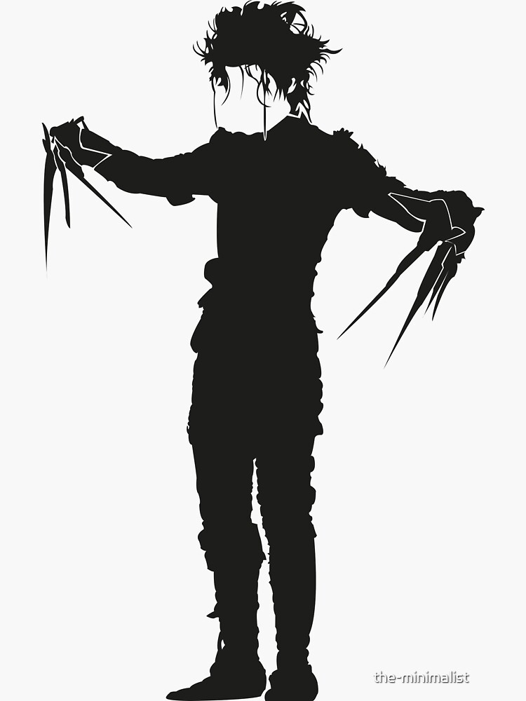 "Edward Scissorhands" Sticker for Sale by the-minimalist | Redbubble