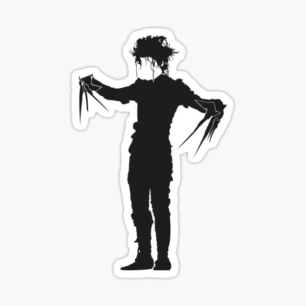"Edward Scissorhands" Sticker for Sale by the-minimalist | Redbubble
