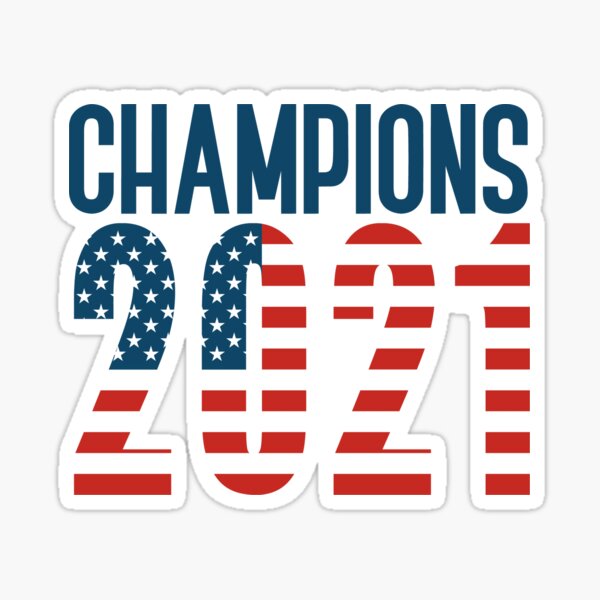 "Usa 2021 Champions" Sticker for Sale by ibrahimbahram | Redbubble