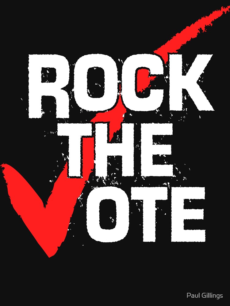 "Rock The Vote" Essential T-Shirt for Sale by paulgillings76 | Redbubble