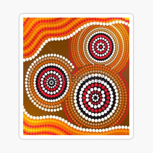 "Australian Aboriginal Beauty Mask" Sticker by thusithanipun | Redbubble