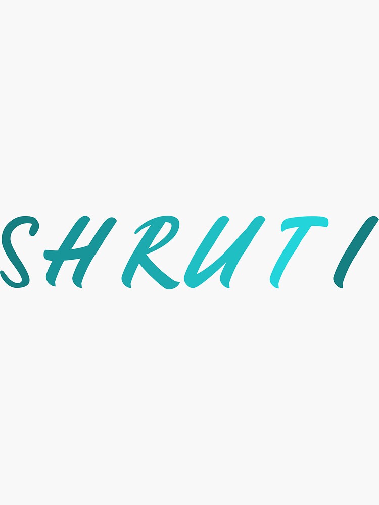 "Shruti/ name " Sticker for Sale by Floweret | Redbubble