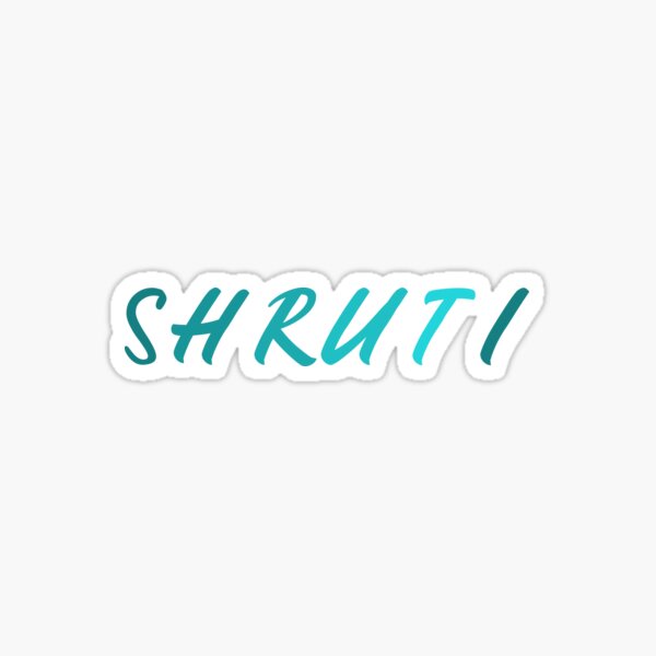 "Shruti/ name " Sticker for Sale by Floweret | Redbubble