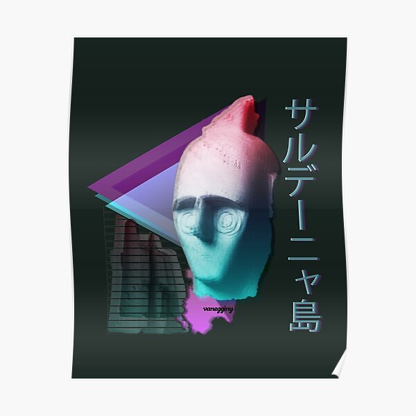 "Monte Prama Giant AESTHETIC" Poster for Sale by vanegginy | Redbubble