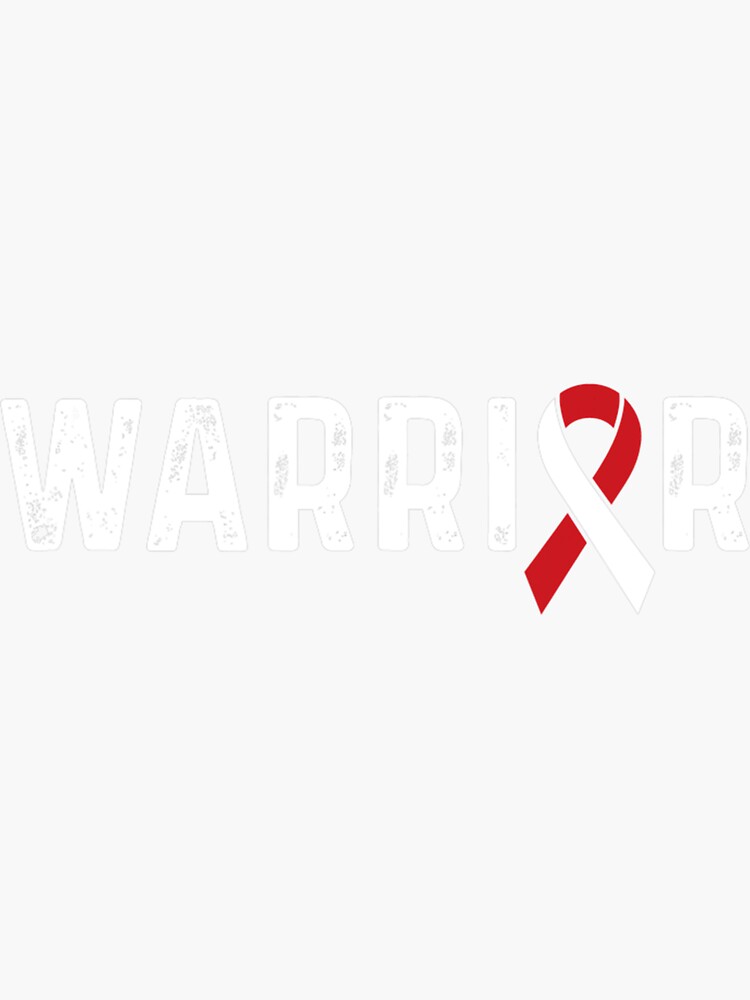 "Aplastic Anemia Awareness Products Ribbon Warrior" Sticker for Sale by ...