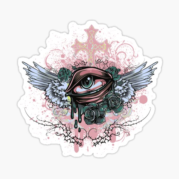 "Wings Art" Sticker for Sale by Eshan91 | Redbubble
