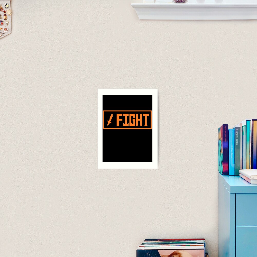 "Undertale FIGHT Design" Art Print for Sale by STX-Shirts | Redbubble